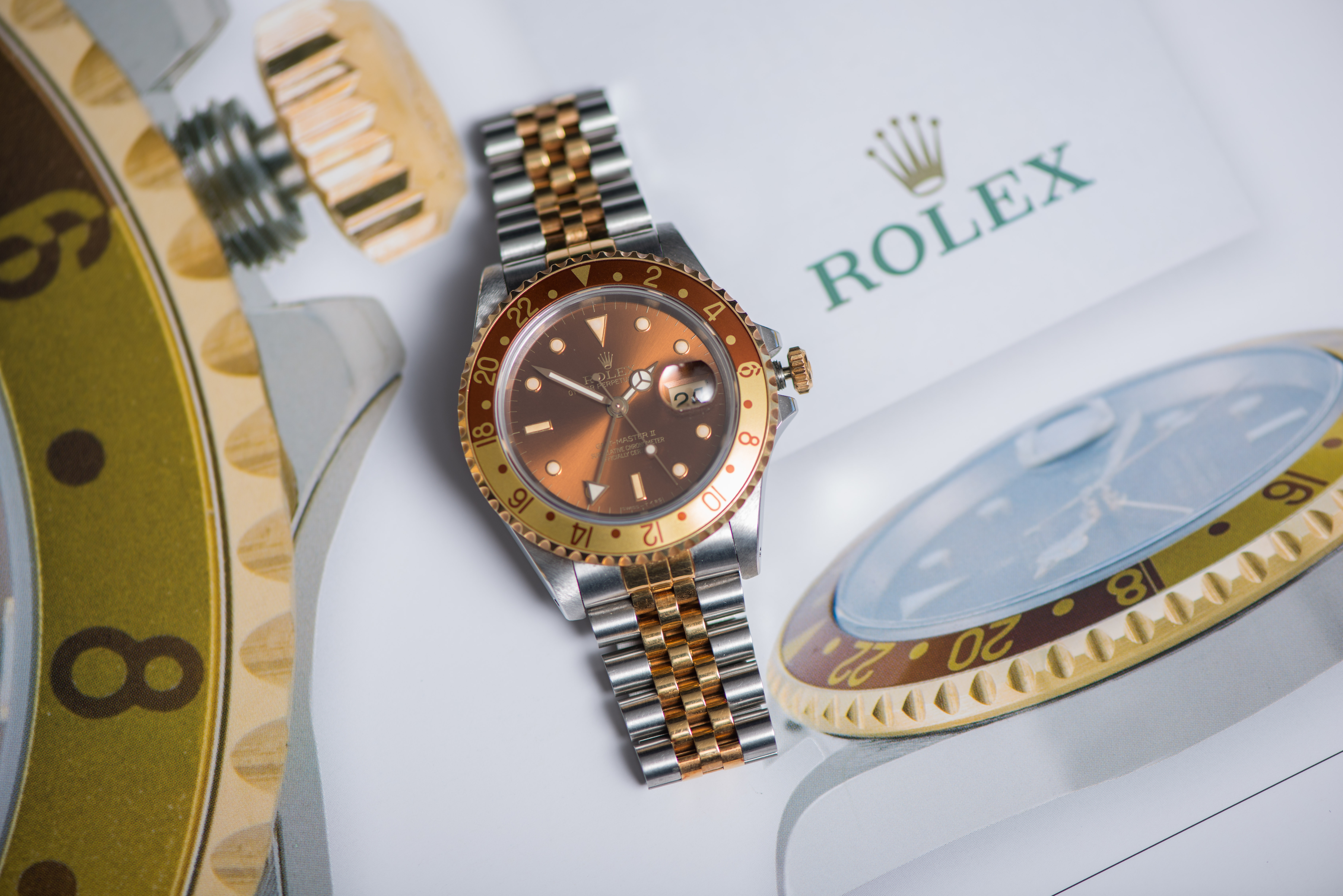 Rolex GMT-MASTER ROOT BEER REF 16713 NOS CONDITION