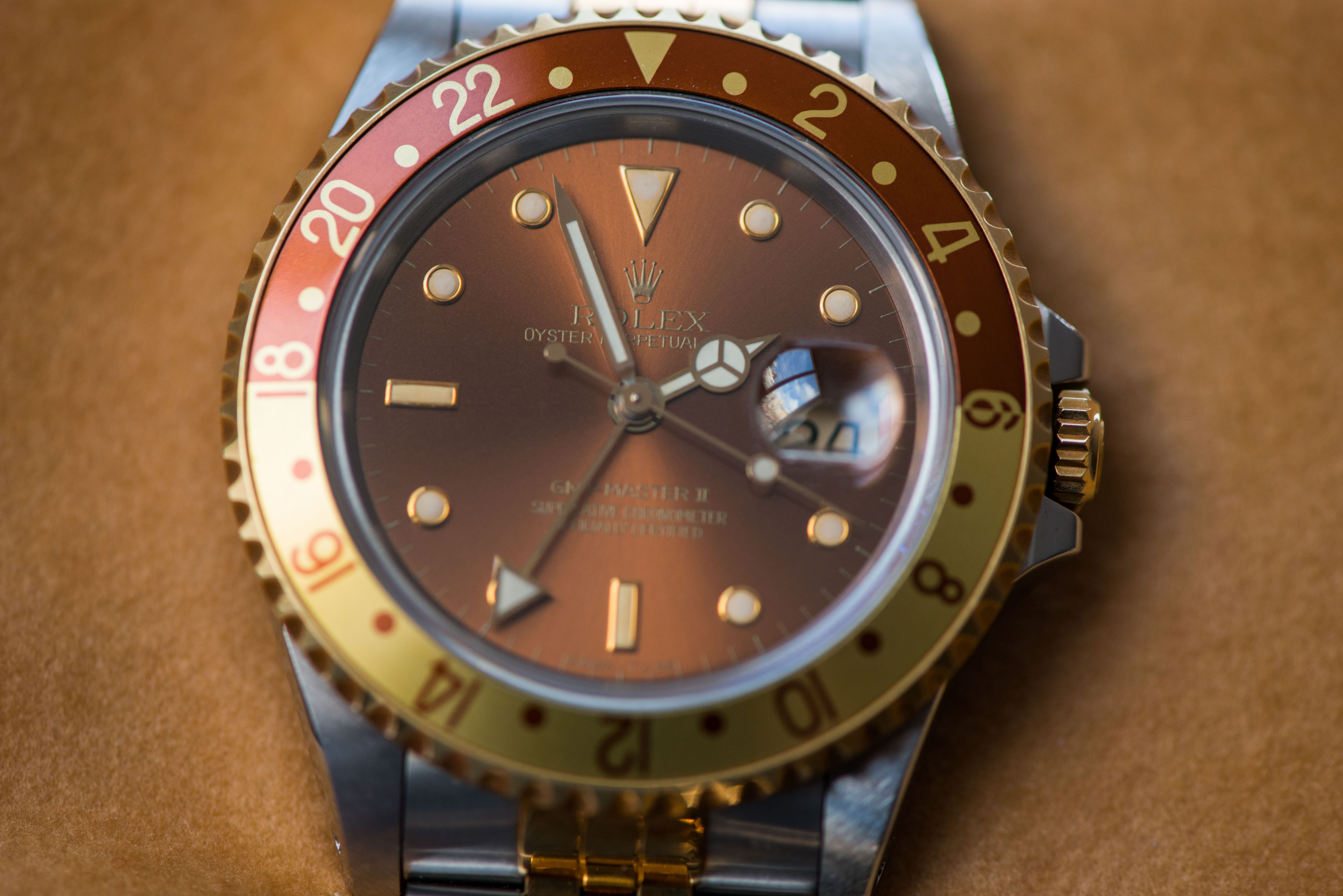 Rolex GMT-MASTER ROOT BEER REF 16713 NOS CONDITION