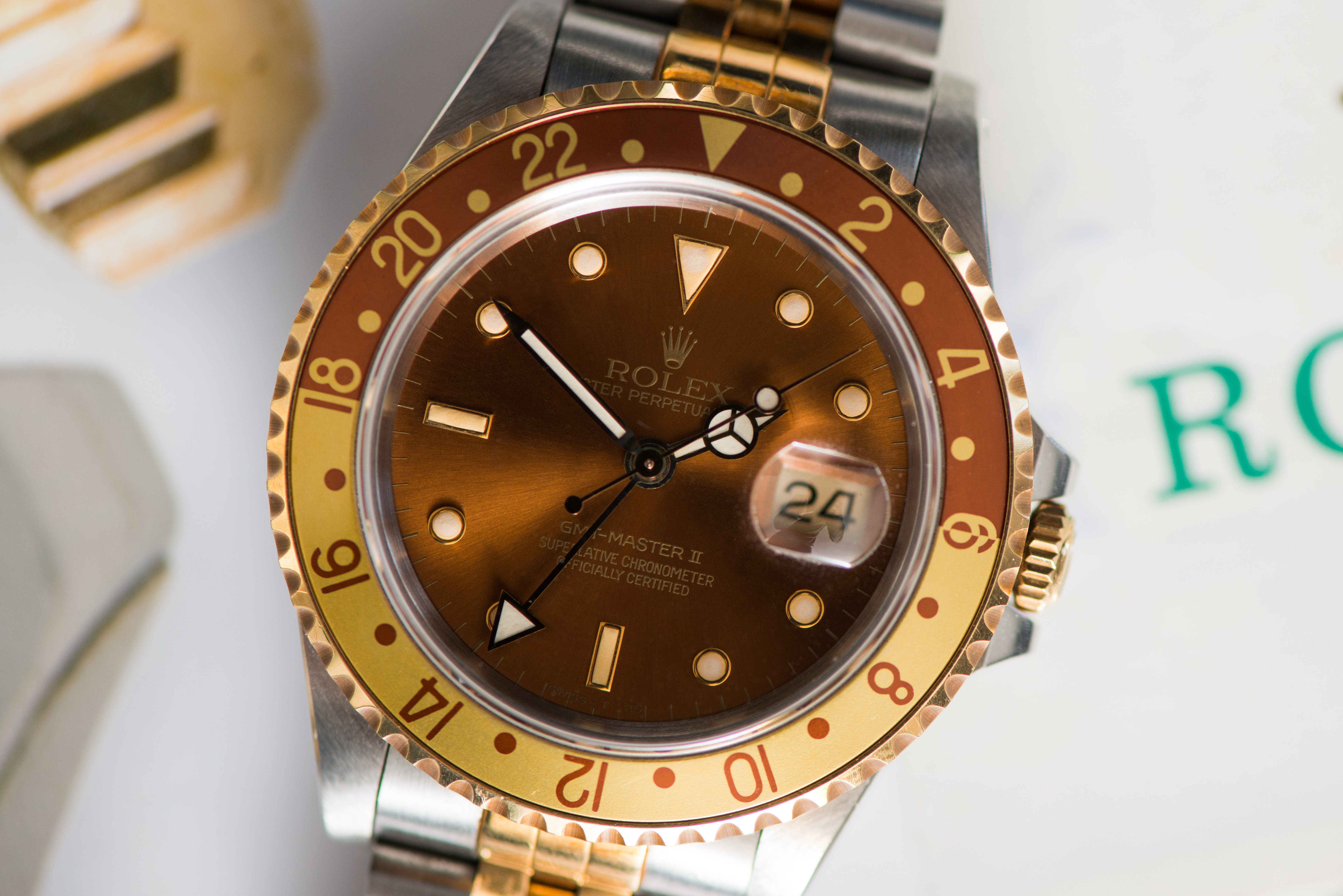 Rolex GMT-MASTER ROOT BEER REF 16713 NOS CONDITION