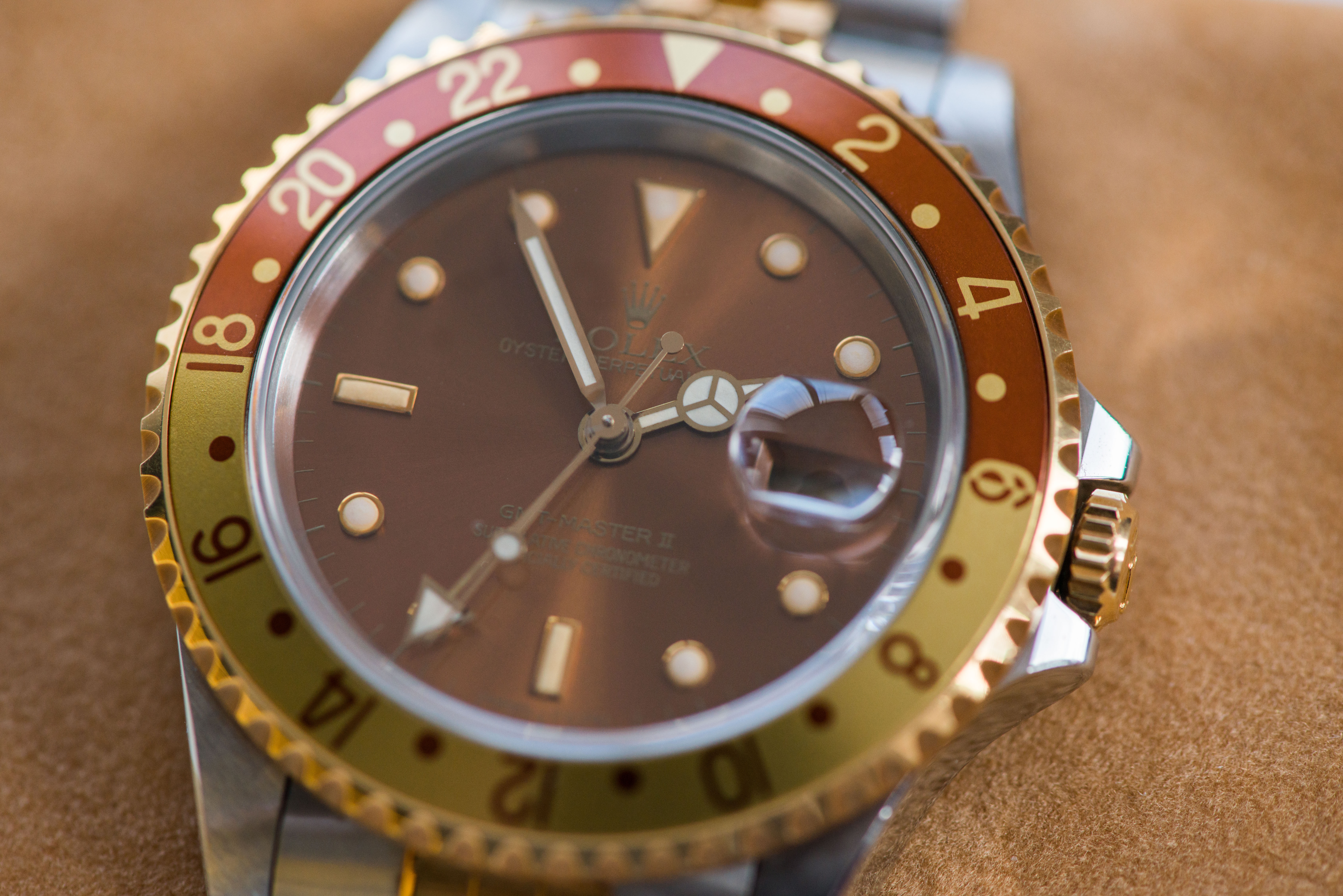 Rolex GMT-MASTER ROOT BEER REF 16713 NOS CONDITION