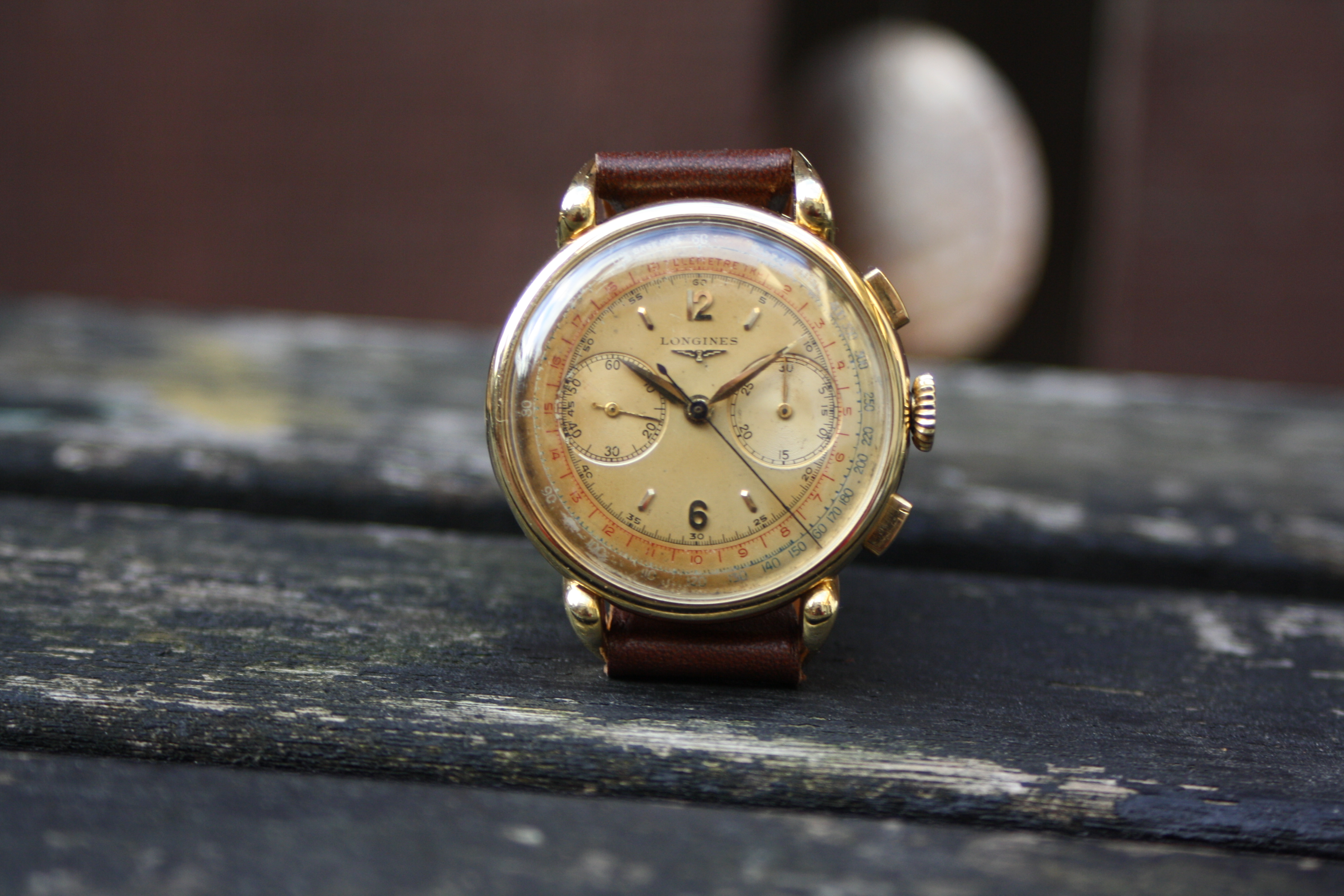 Longines Flyback Chronograph 30CH from 1949 - VINTAGE TIMES AMSTERDAM