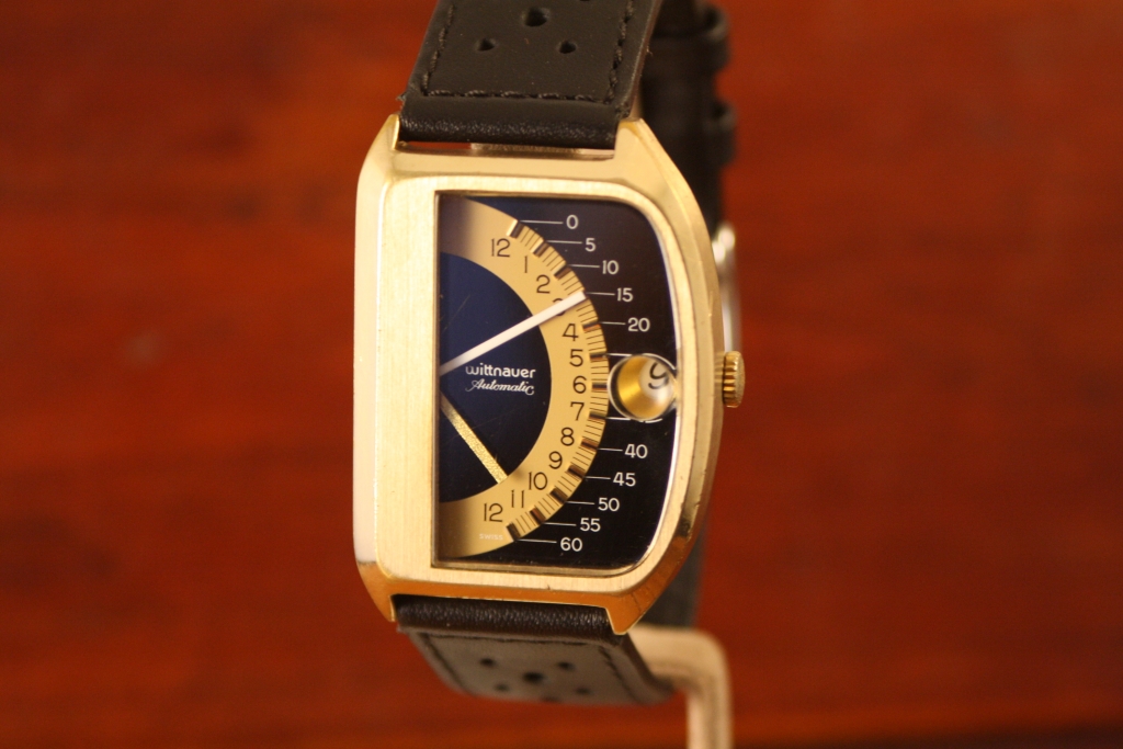 Wittnauer Futurama Double Retrograde 'Jump Hour' from the 1970;s